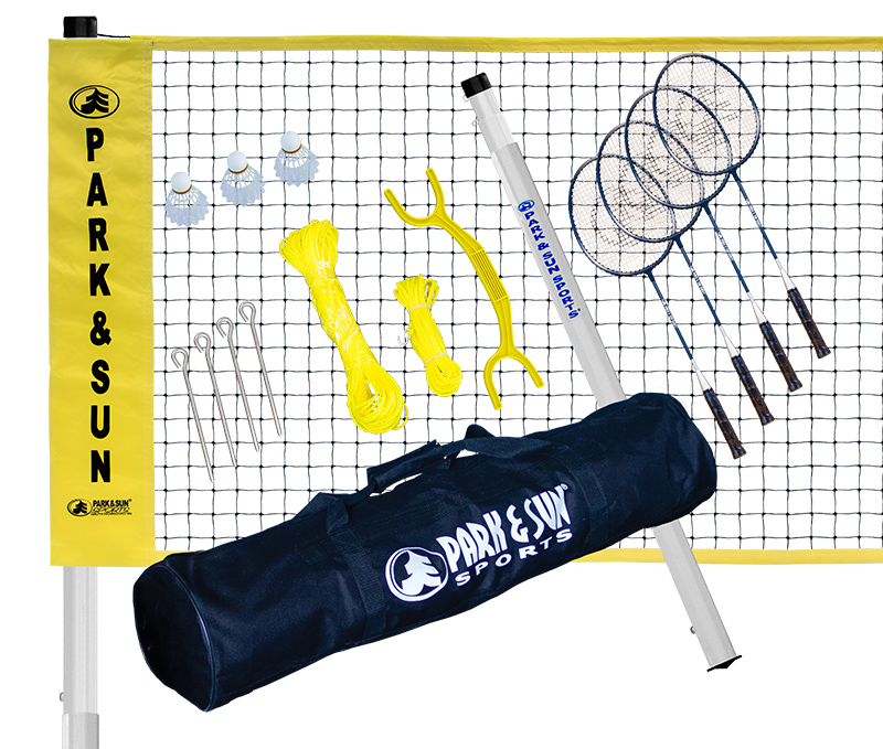 Park and Sun Sports Outdoor Portable Recreation Badminton Set with ...